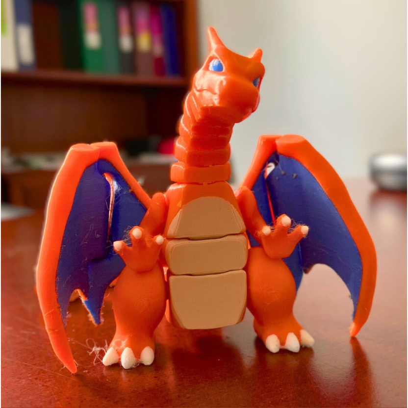 Articulated Charizard Flexi Pokemon | 3D Print Pokemon Toy – Centaurus ...